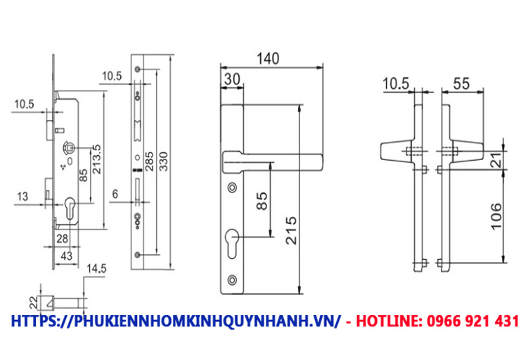 Khoá đơn điểm Kinlong chính hãng giá tốt - Quỳnh Anh